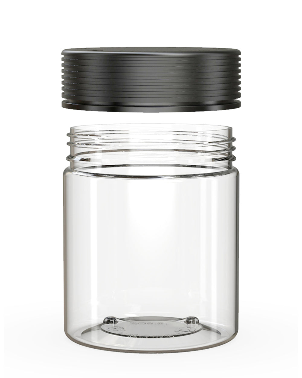 Chubby Gorilla 18.5oz Spiral XL Plastic Jars w/ Black Cap