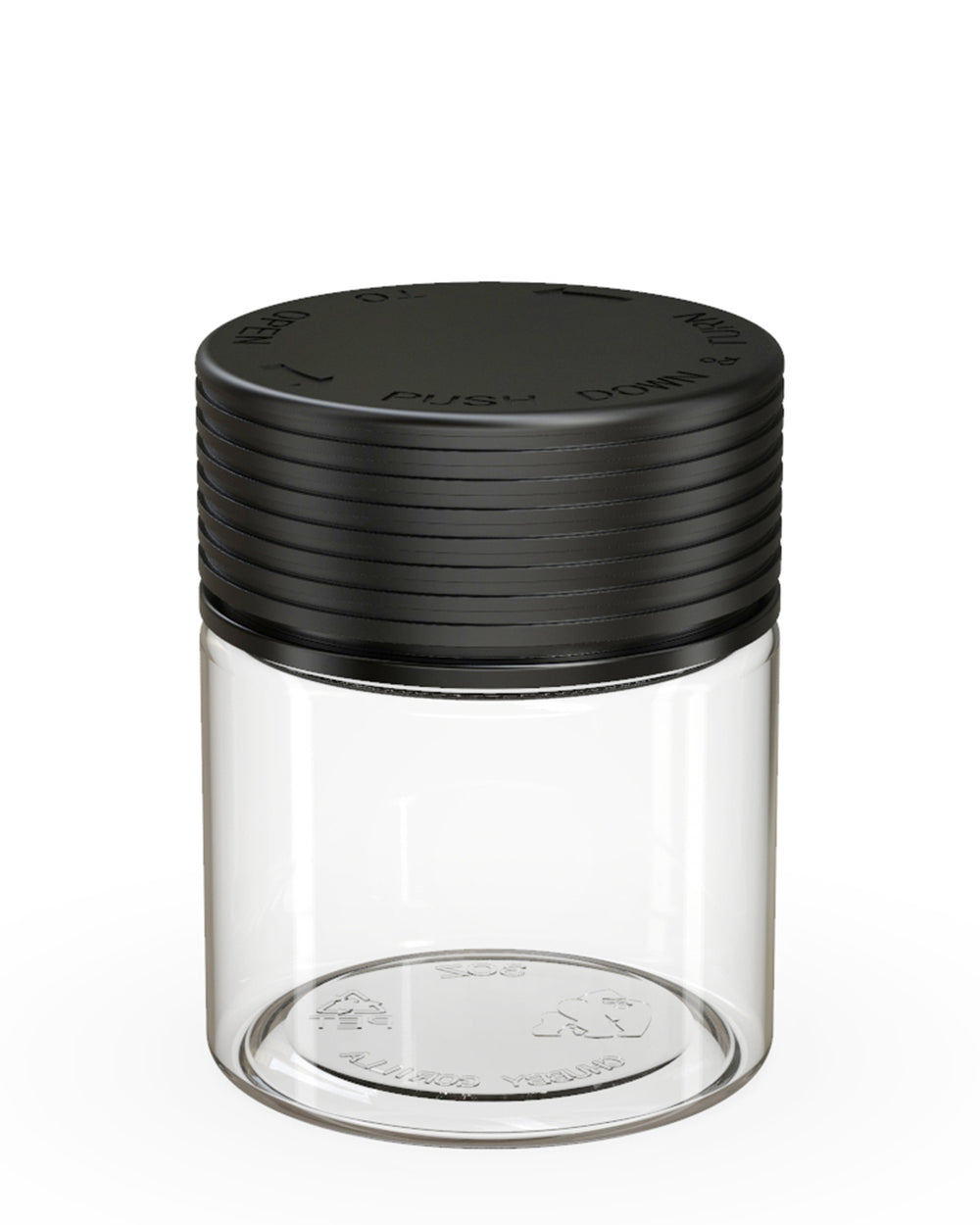 Chubby Gorilla 3oz Spiral Jars with Black Cap