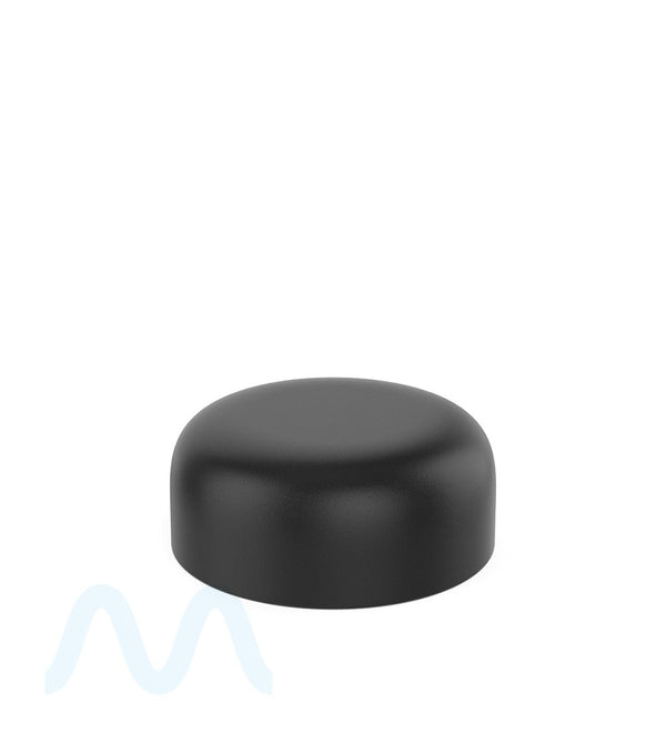 Push-Turn Dome Matte Black Plastic CR 53mm Caps