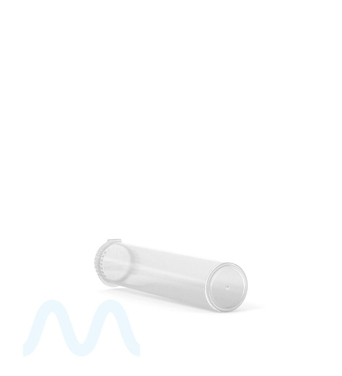 Child Resistant 78mm Pop Top Clear Pre Roll Tubes Open