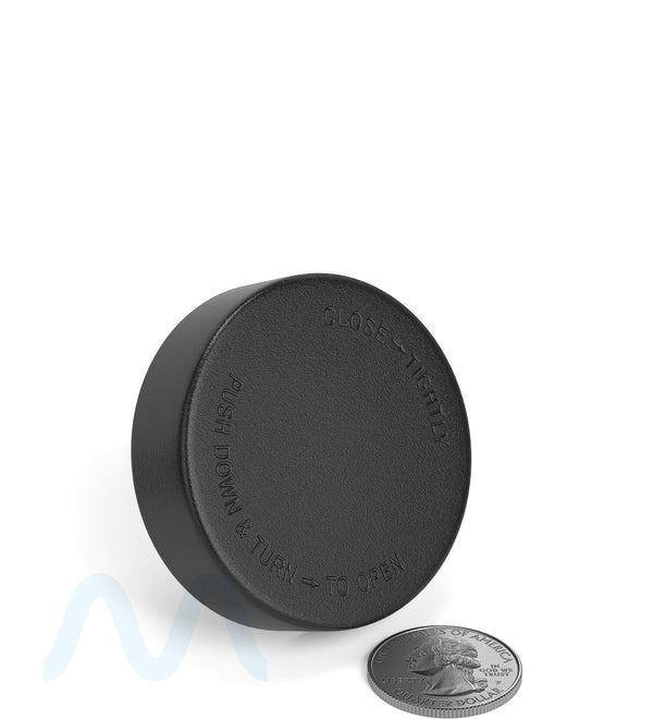 Push-Turn Smooth Matte Black Plastic 50mm Pressure Seal Caps – Gamut ...