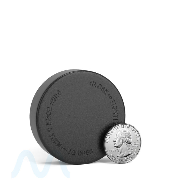 Push-Turn Smooth Matte Black Plastic 50mm Pressure Seal Caps – Gamut ...