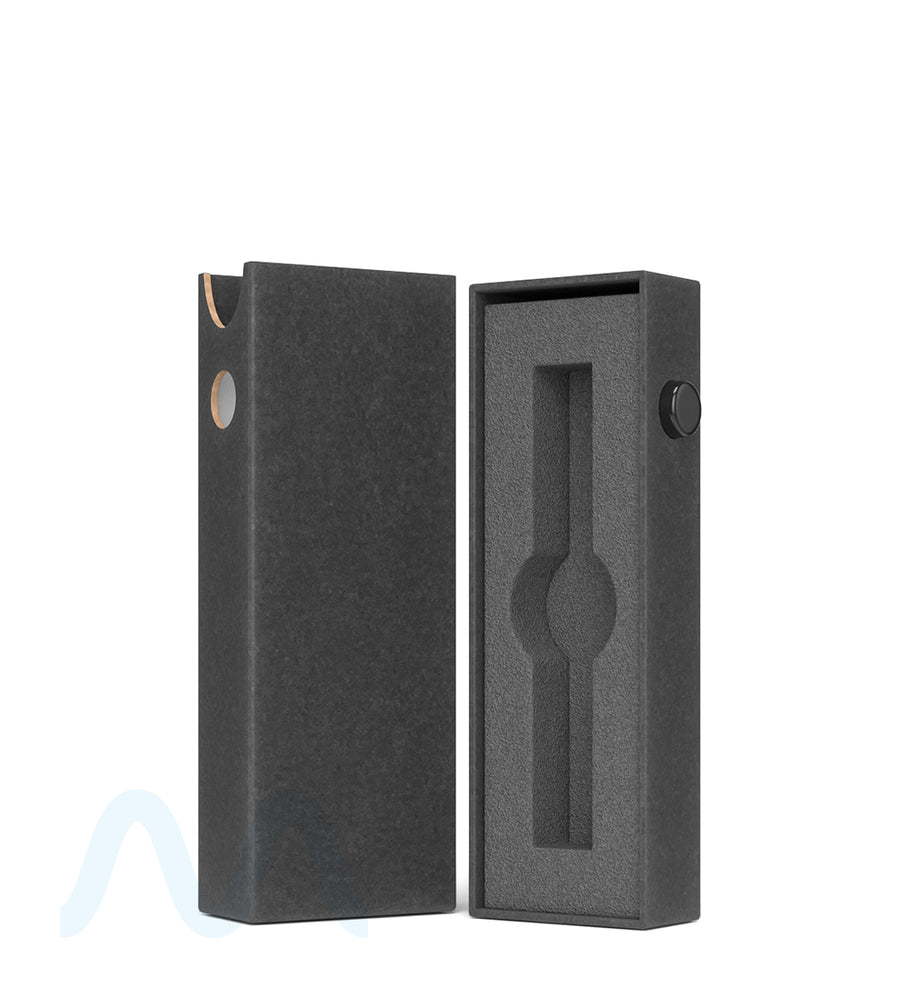 Slim CR Black Vape Cartridge Box w/ Button & Foam Insert