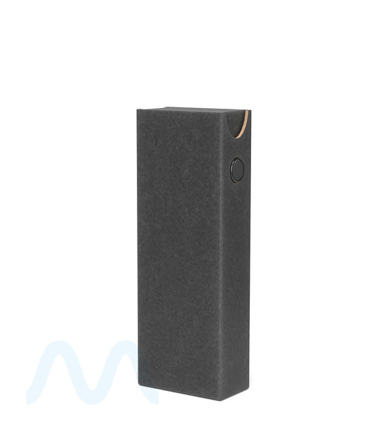 Slim CR Black Vape Cartridge Box w/ Button & Foam Insert