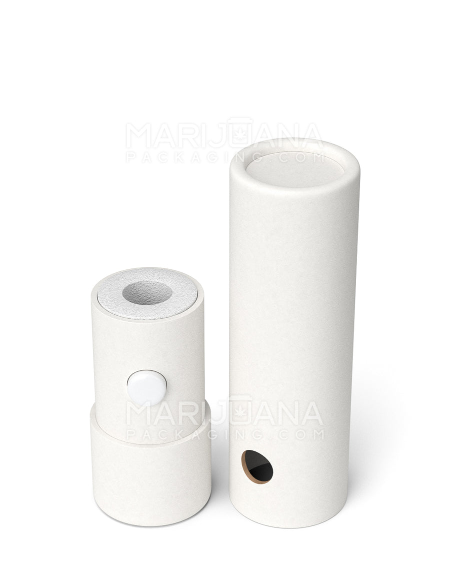 100% Recyclable 95mm CR White Cardboard Dab Cart Vape Tube