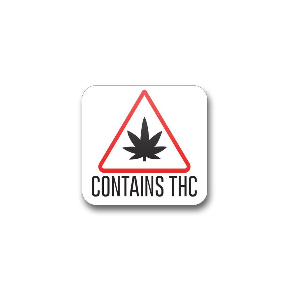 Massachusetts - Maine THC Triangle Labels - .75" x .75" - 1000 Count